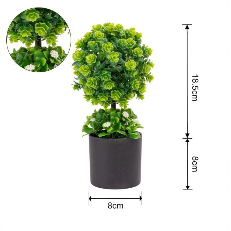 Pachet: 3 x Copac Artificial, cu ghiveci, 24x8 cm D6918 / D6919/ D69 ...